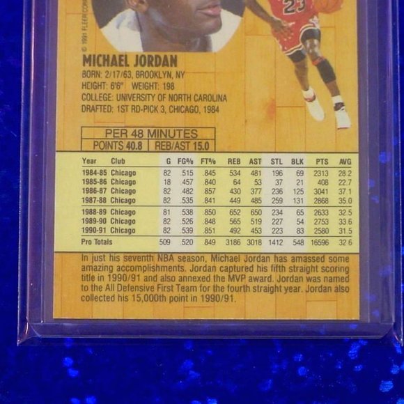 NBA | Other | Michael Jordan Fleer Card | Poshmark